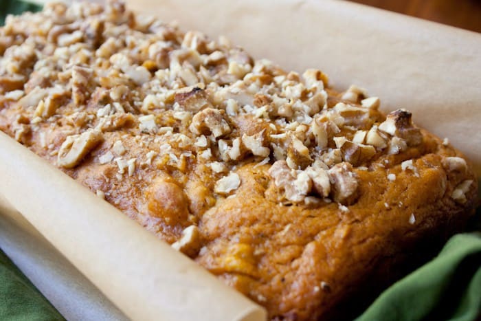 Pumpkin Persimmon Walnut Bread - stetted