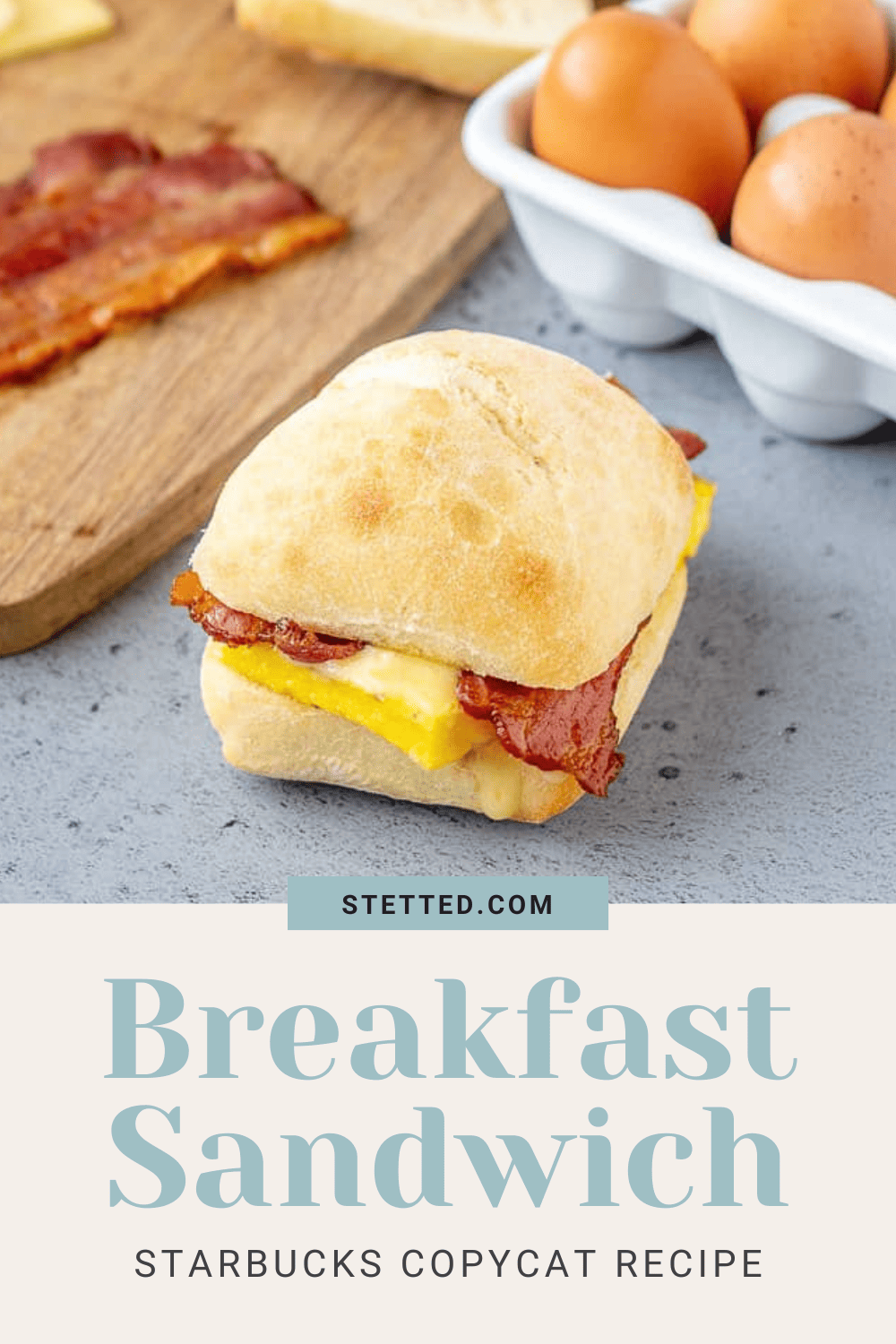 Copycat Starbucks Bacon Gouda Breakfast Sandwiches