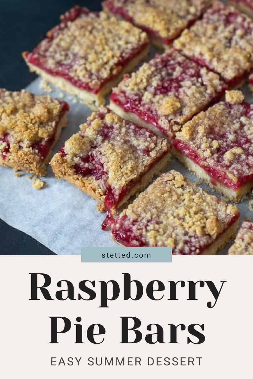 Raspberry Pie Bars - stetted