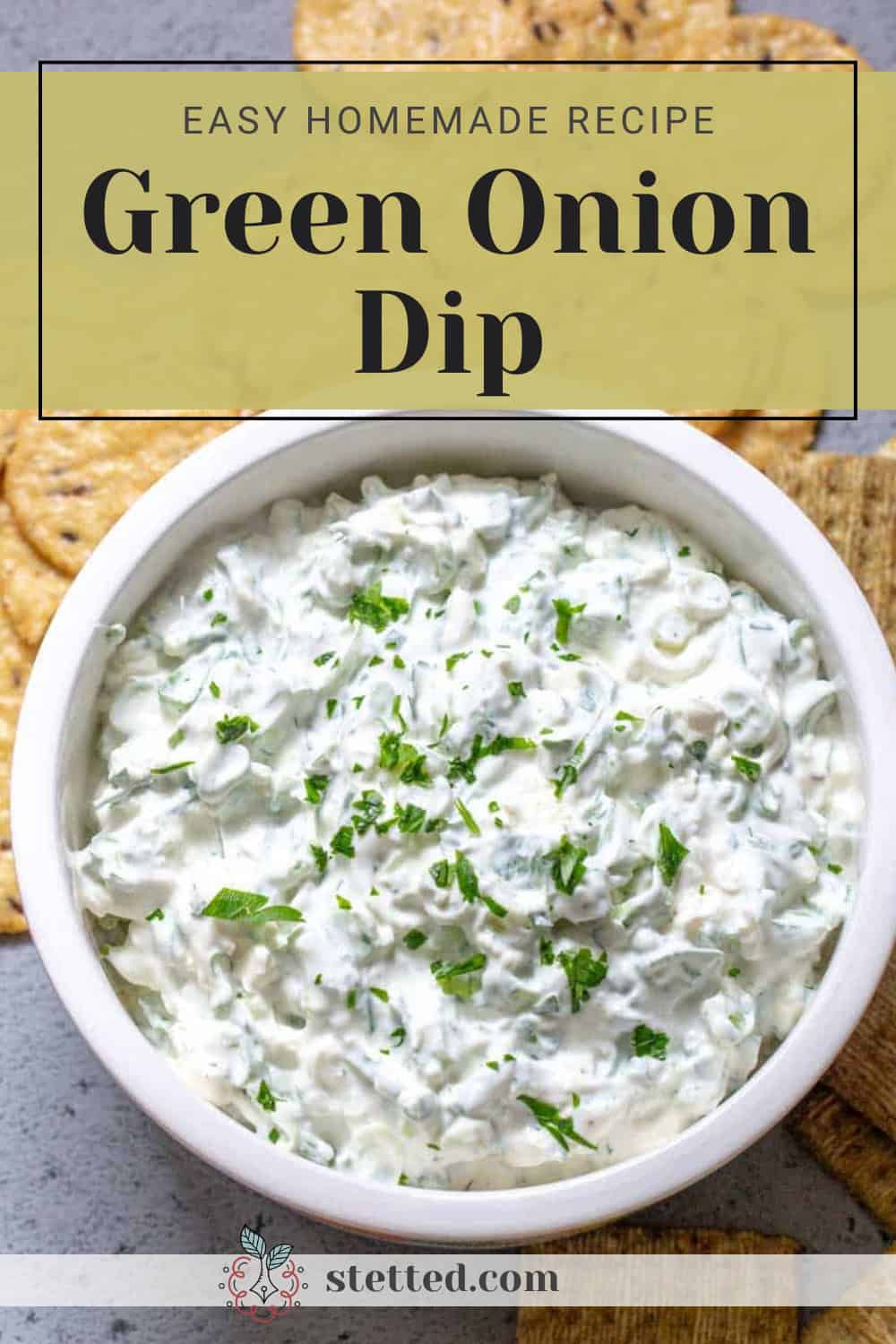 Green Onion Dip - stetted
