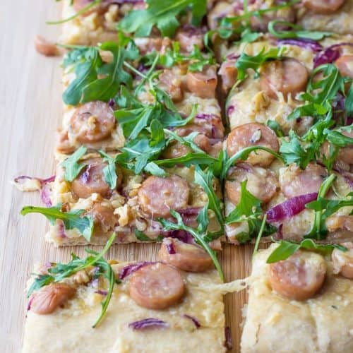 Maple-Walnut Chicken Sausage Pizza