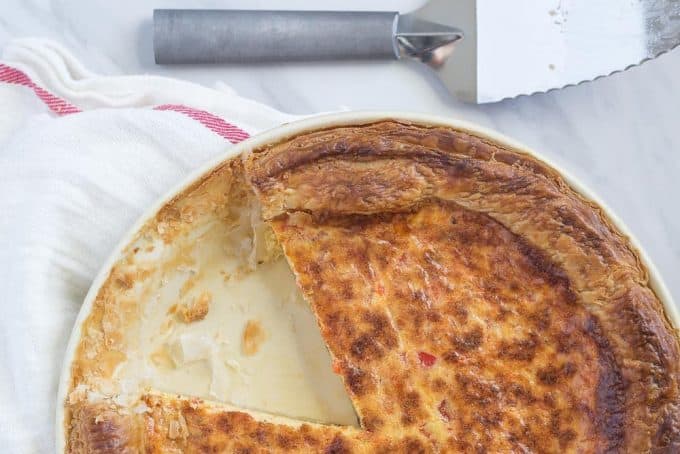 Roasted Red Pepper Quiche - stetted