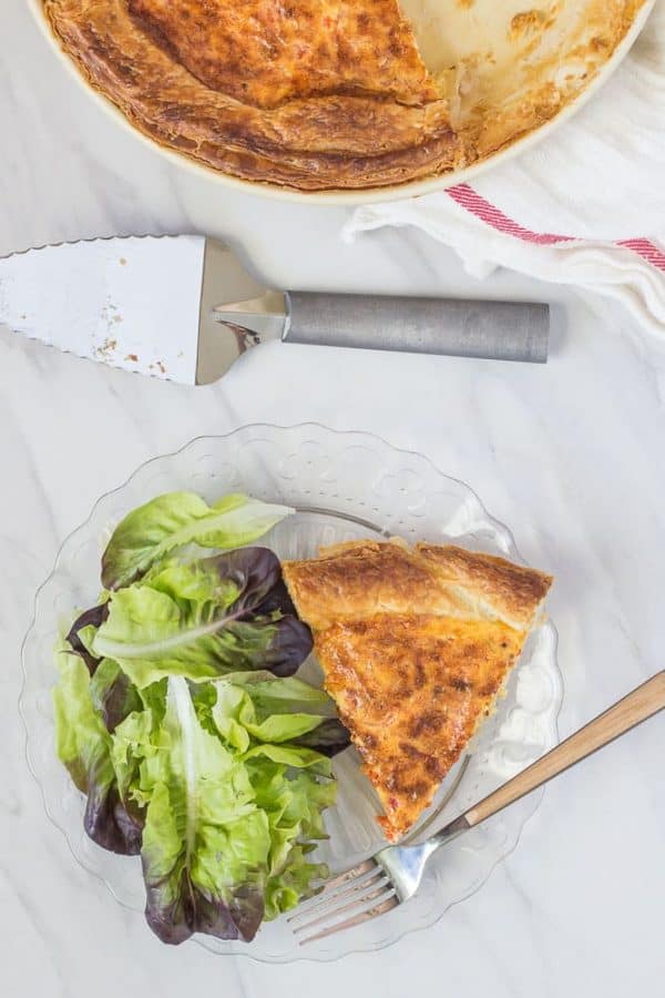 Roasted Red Pepper Quiche - stetted