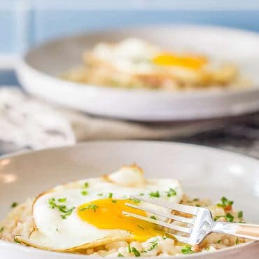 Bacon and Egg Risotto - stetted