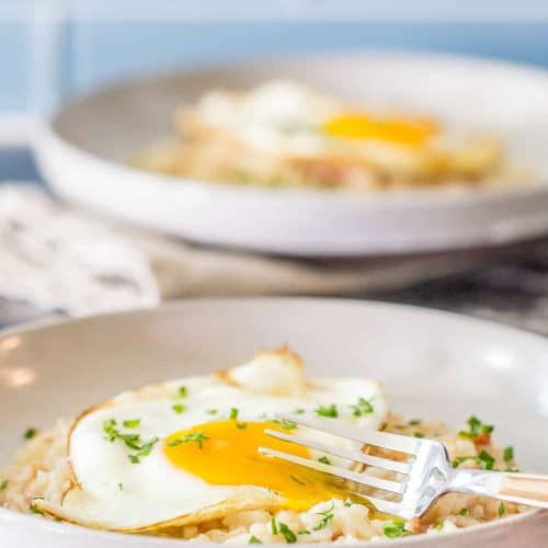 Bacon and Egg Risotto - stetted
