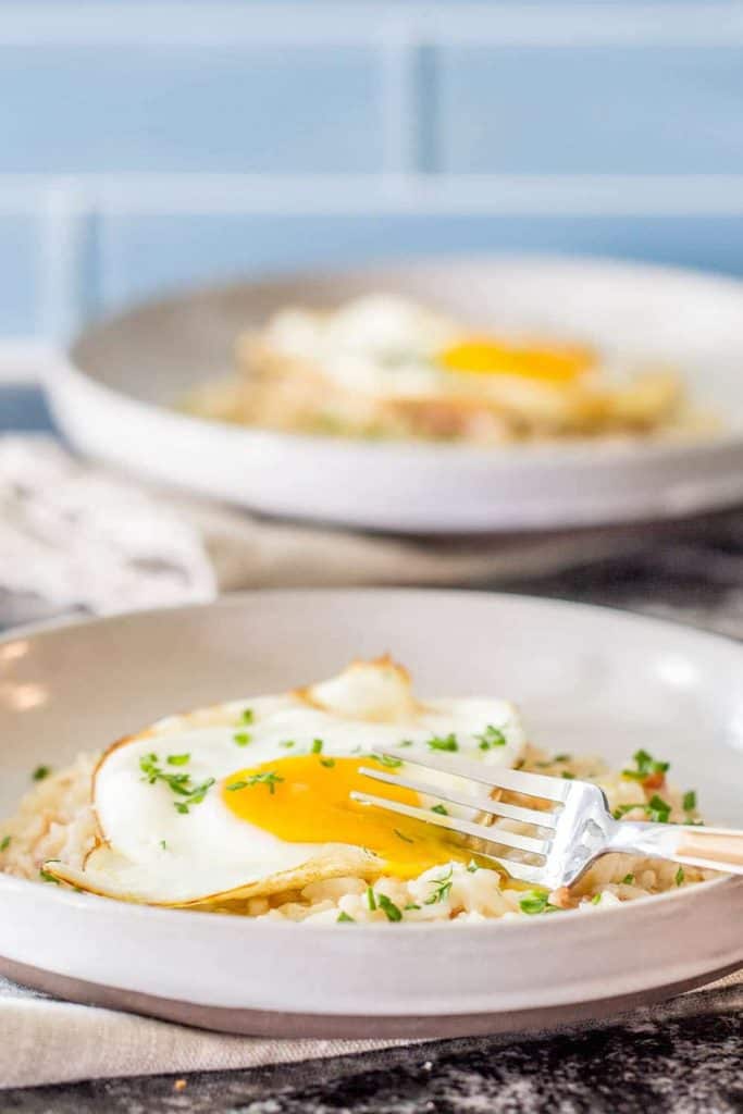 Bacon and Egg Risotto - stetted