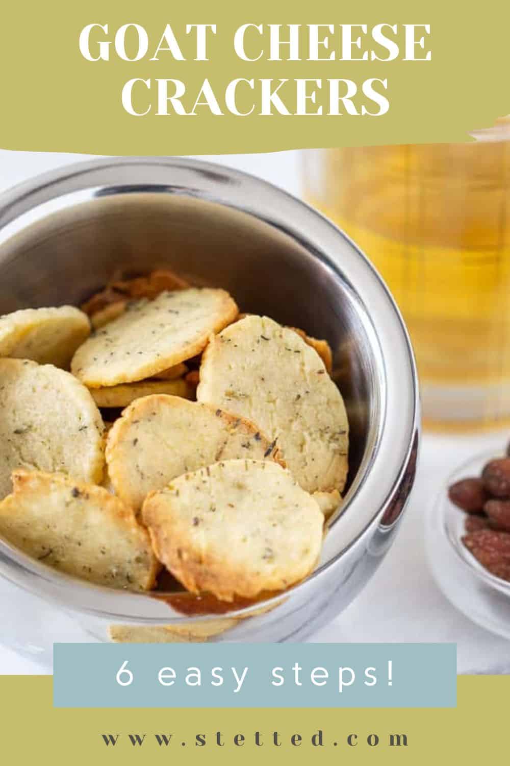 Goat Cheese Crackers with Herbs - stetted