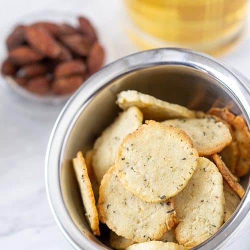Goat Cheese Crackers with Herbs - stetted
