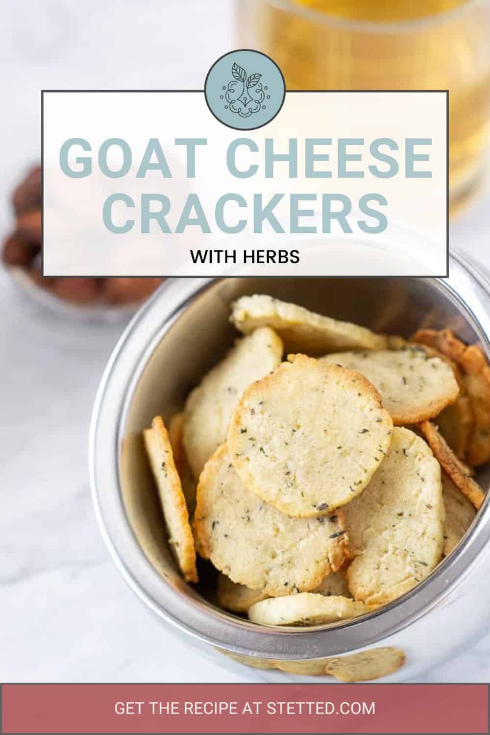 Goat Cheese Crackers with Herbs - stetted