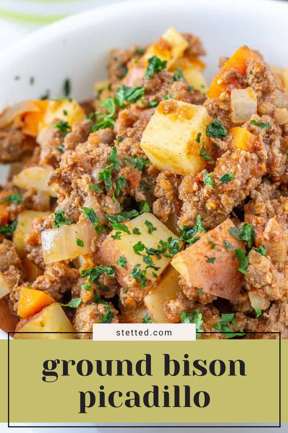 Bison Picadillo - stetted
