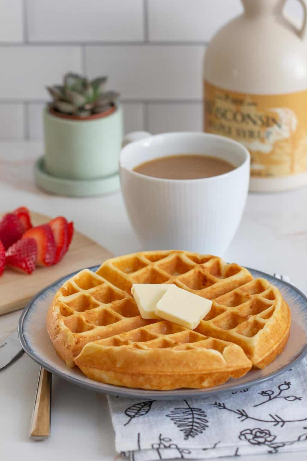 The BEST Fluffy Buttermilk Waffles - stetted