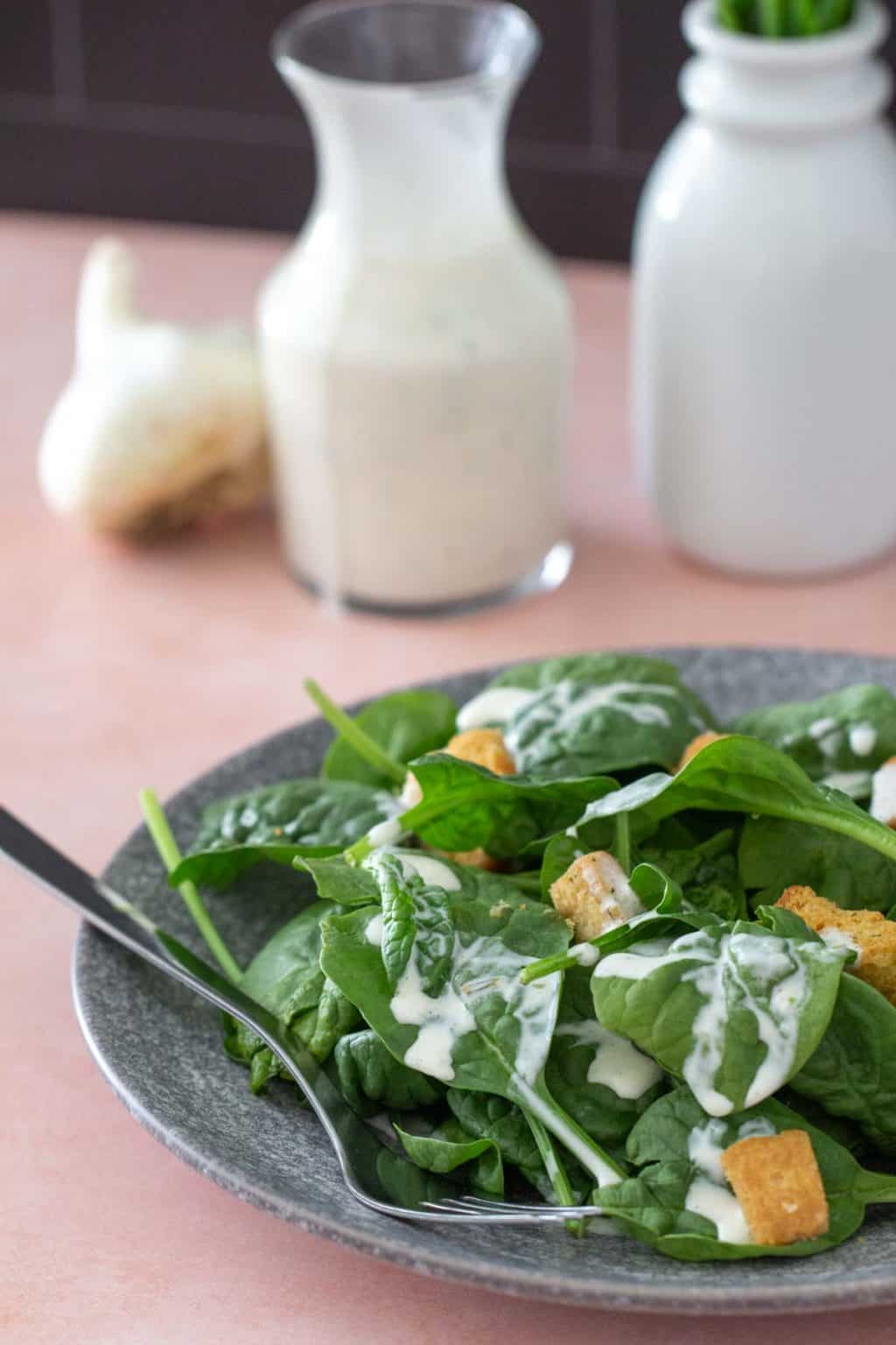Creamy Garlic Dressing - stetted