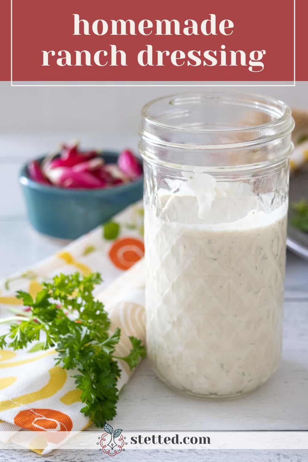 Easy Homemade Ranch Dressing - stetted