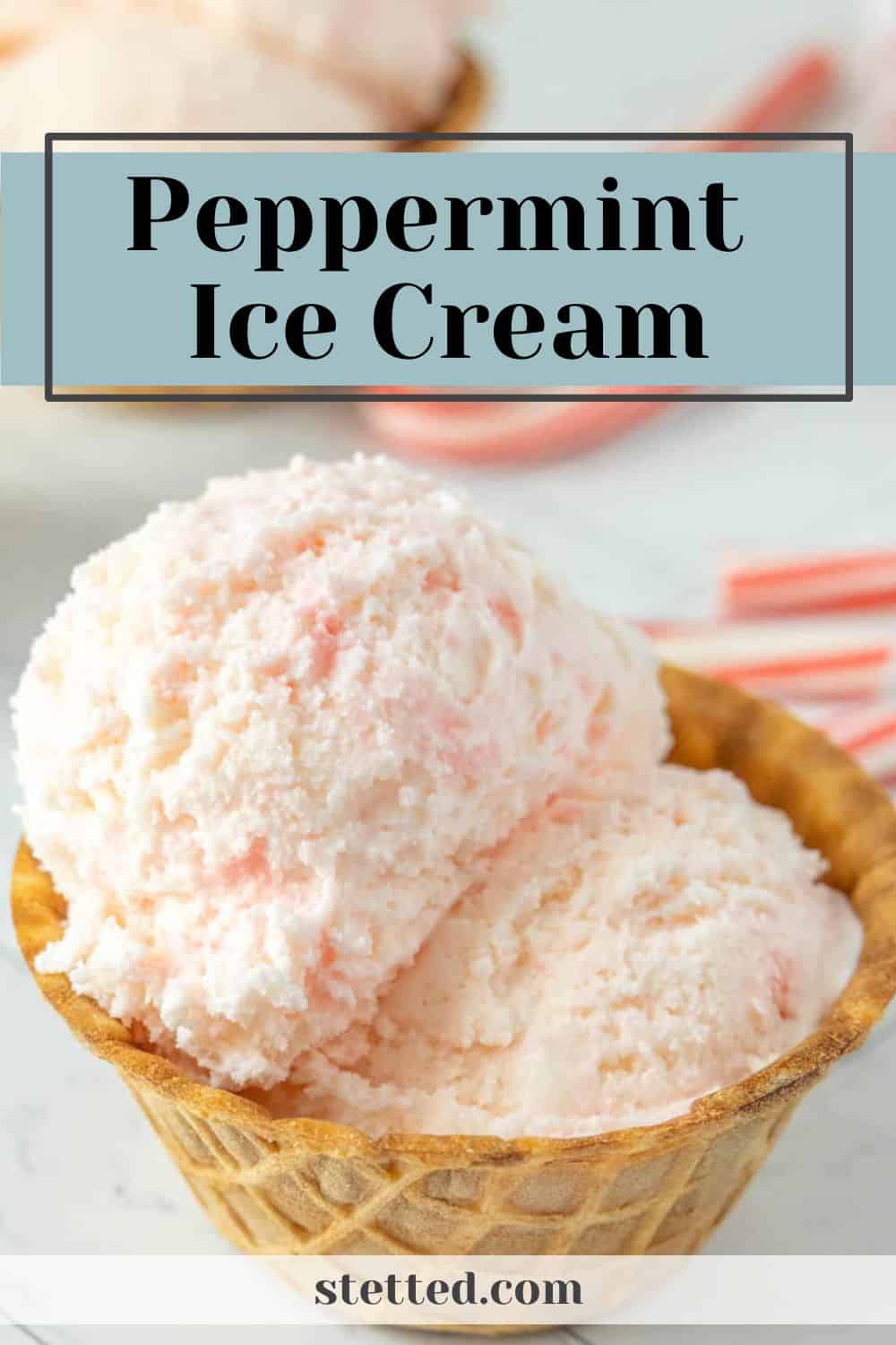 Peppermint Ice Cream - stetted