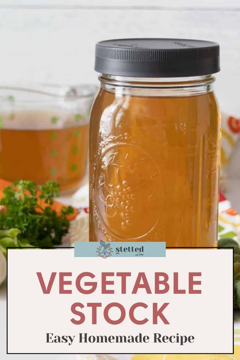 Homemade Vegetable Stock - stetted