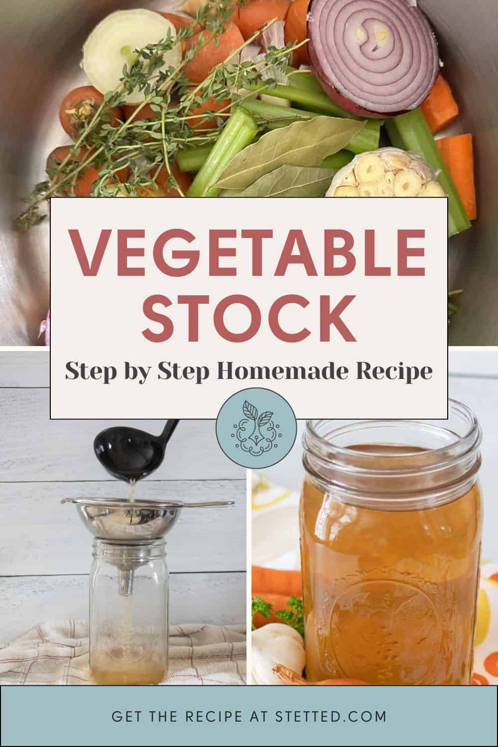 Homemade Vegetable Stock - stetted