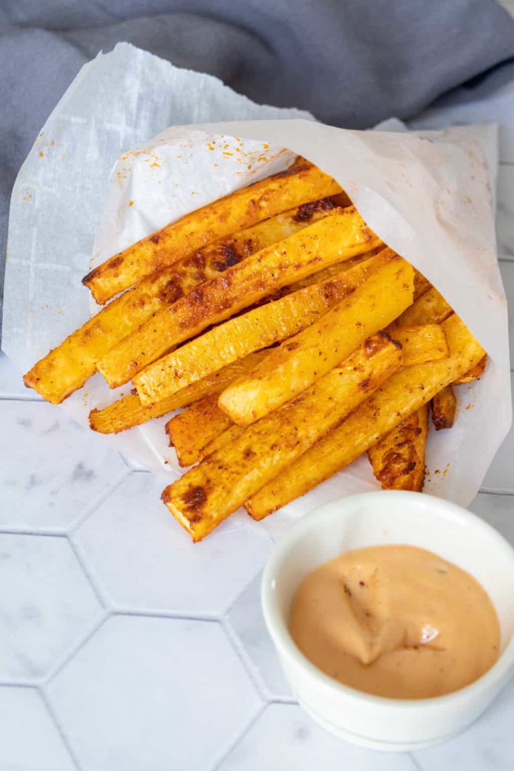 Rutabaga Fries - stetted