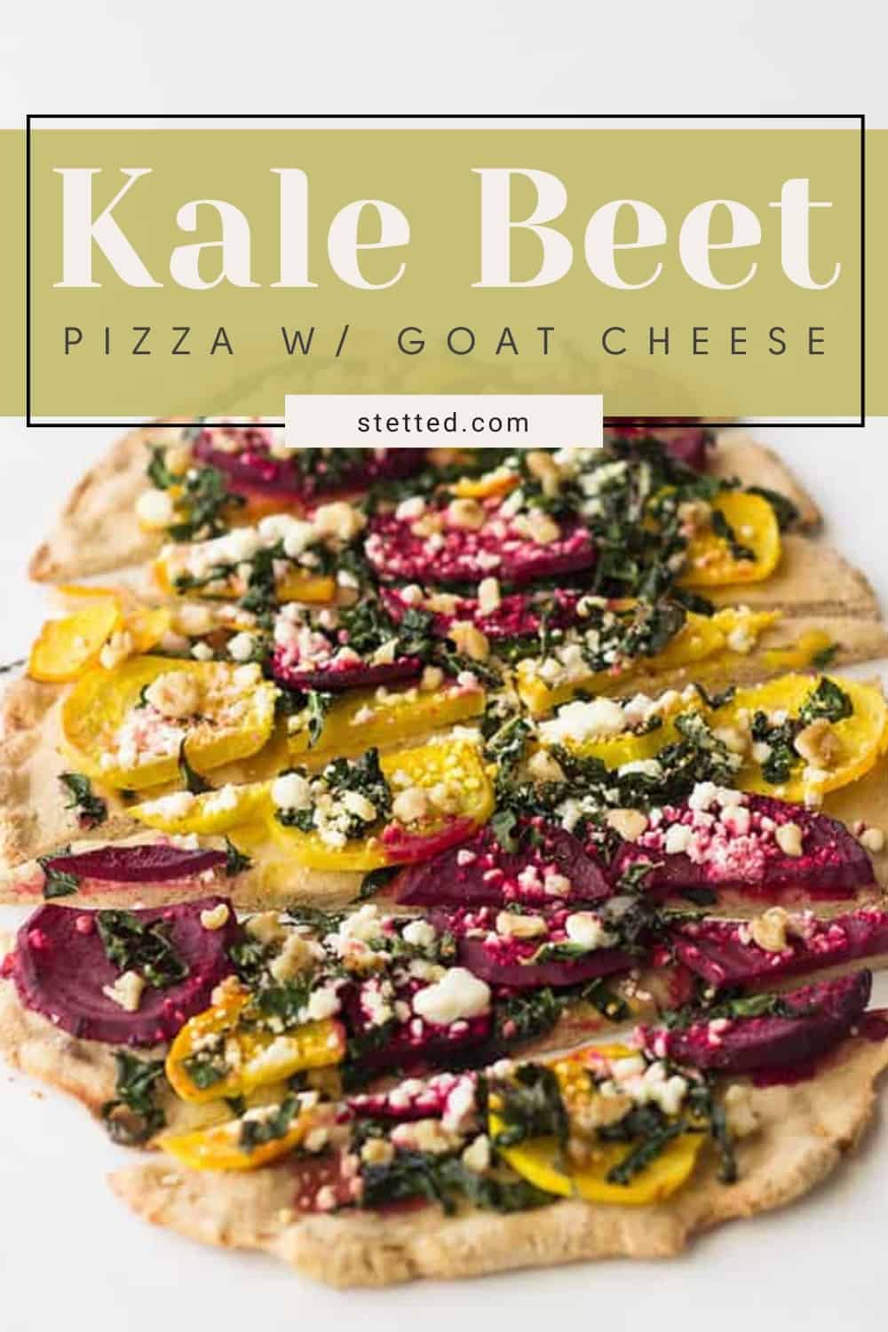 Kale, Beet, and Goat Cheese Pizza