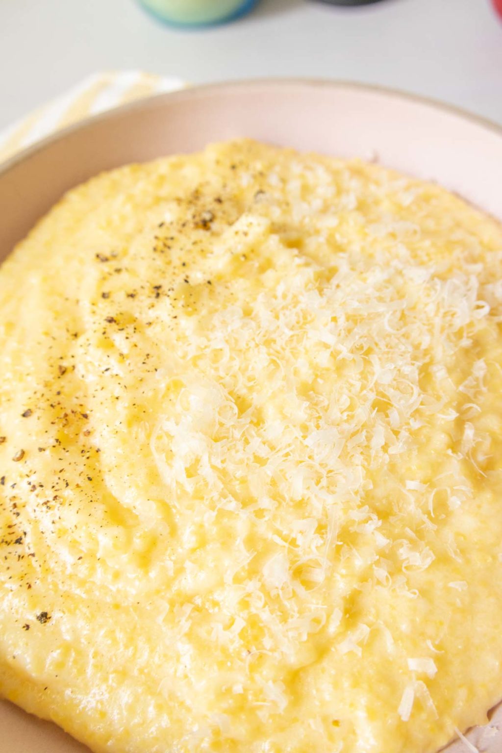 Easy Cheesy Polenta Recipe - stetted