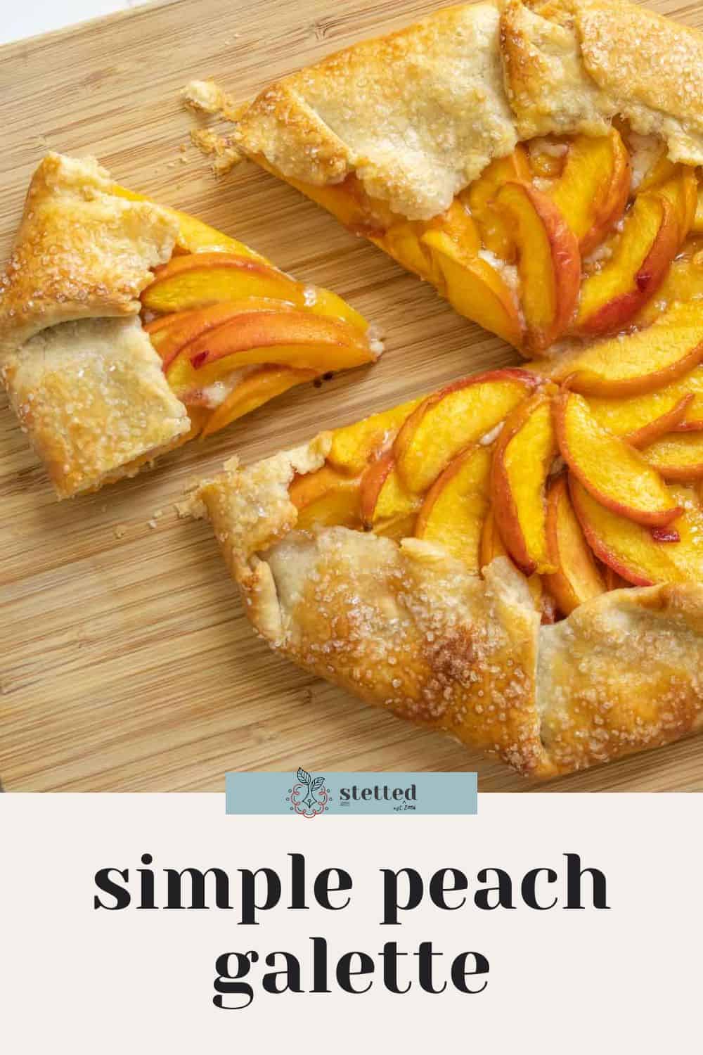 Peach Galette with Mascarpone