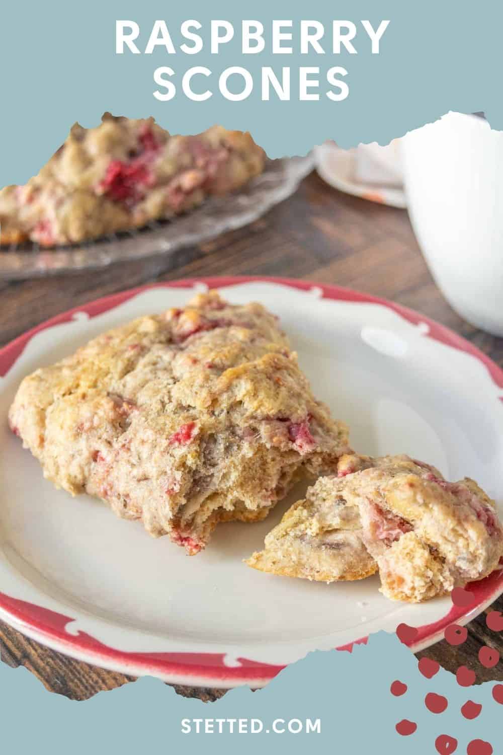 Raspberry Scones - stetted