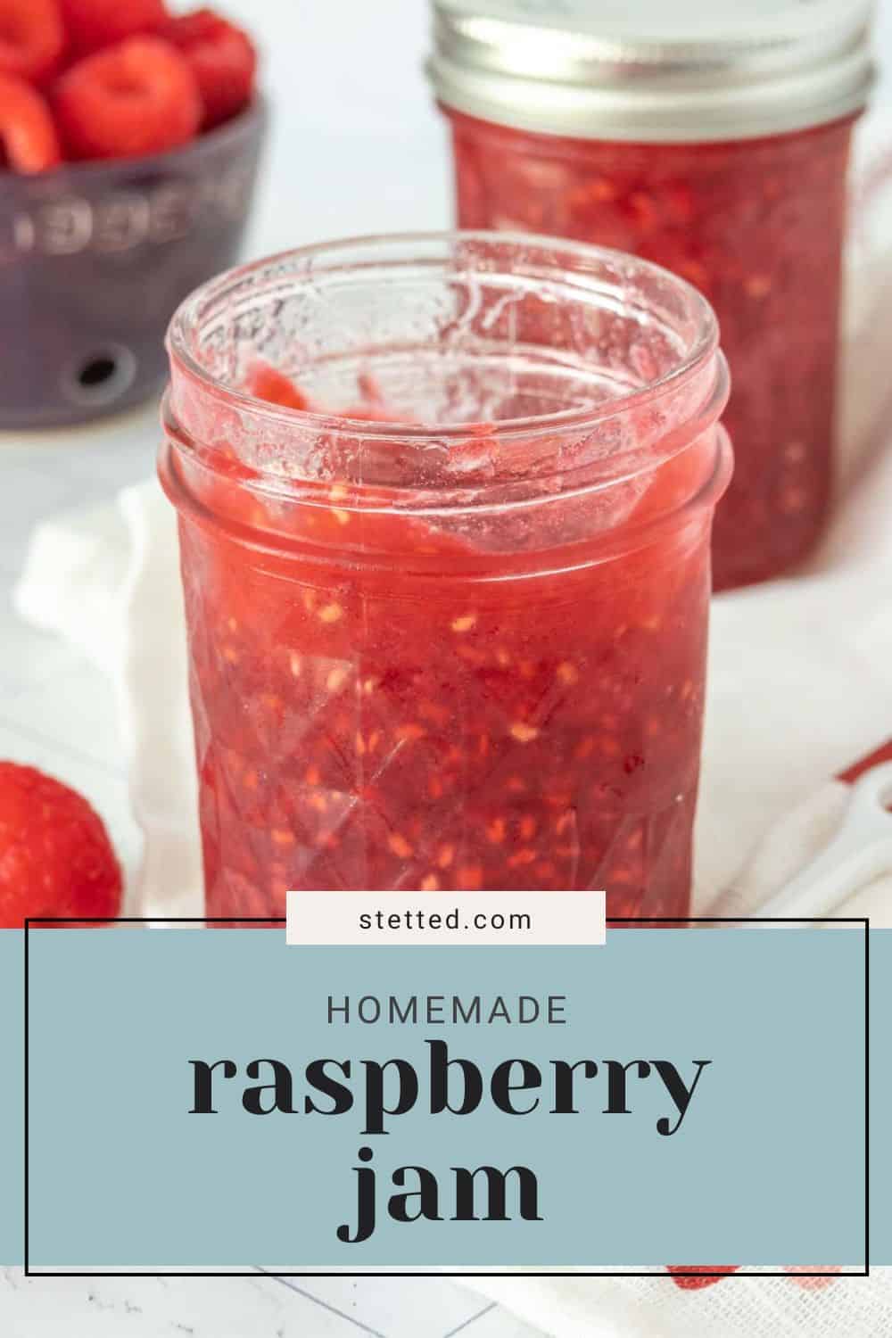 {Small Batch} Raspberry Jam Recipe - stetted