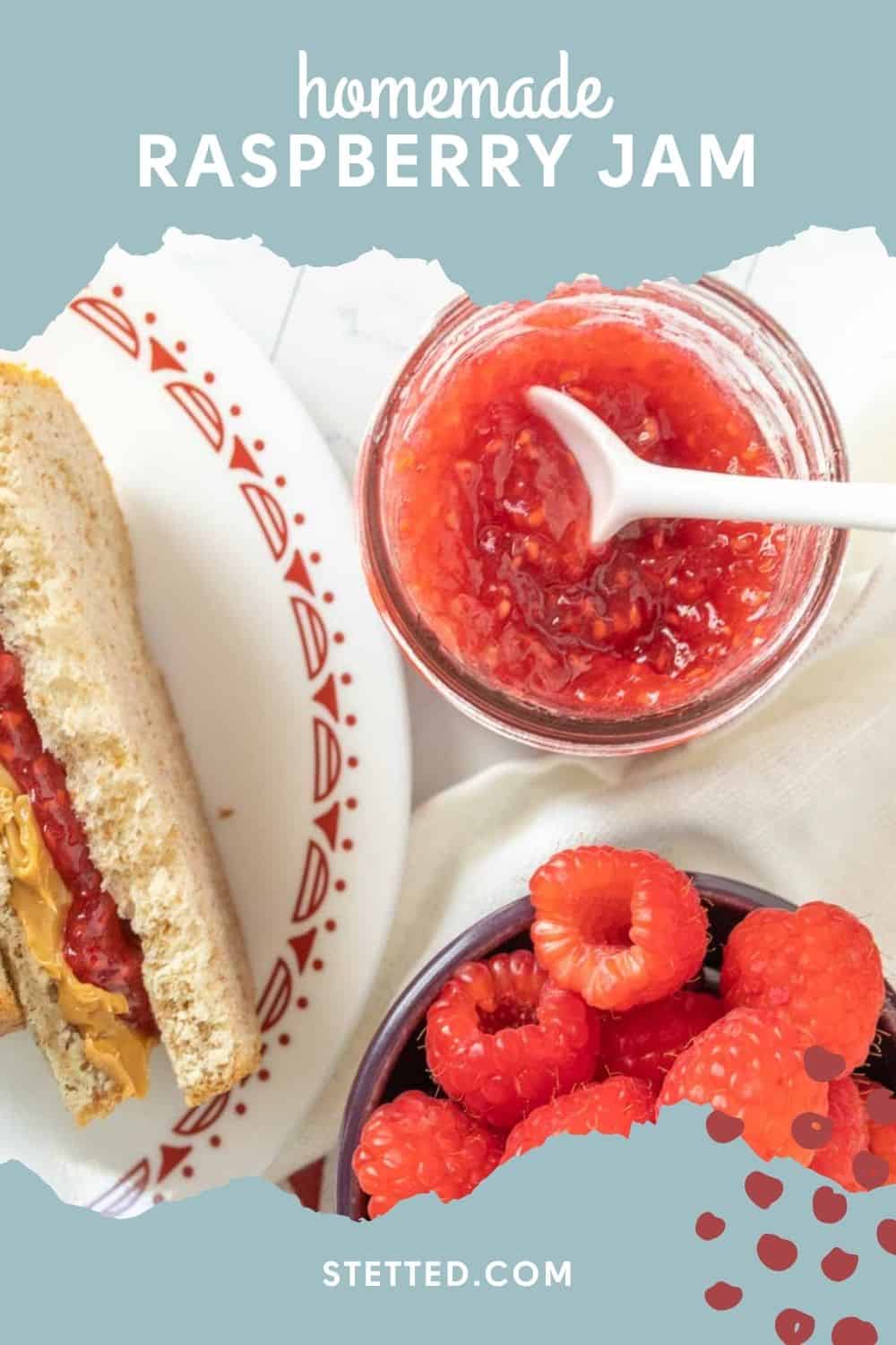 {Small Batch} Raspberry Jam Recipe - stetted