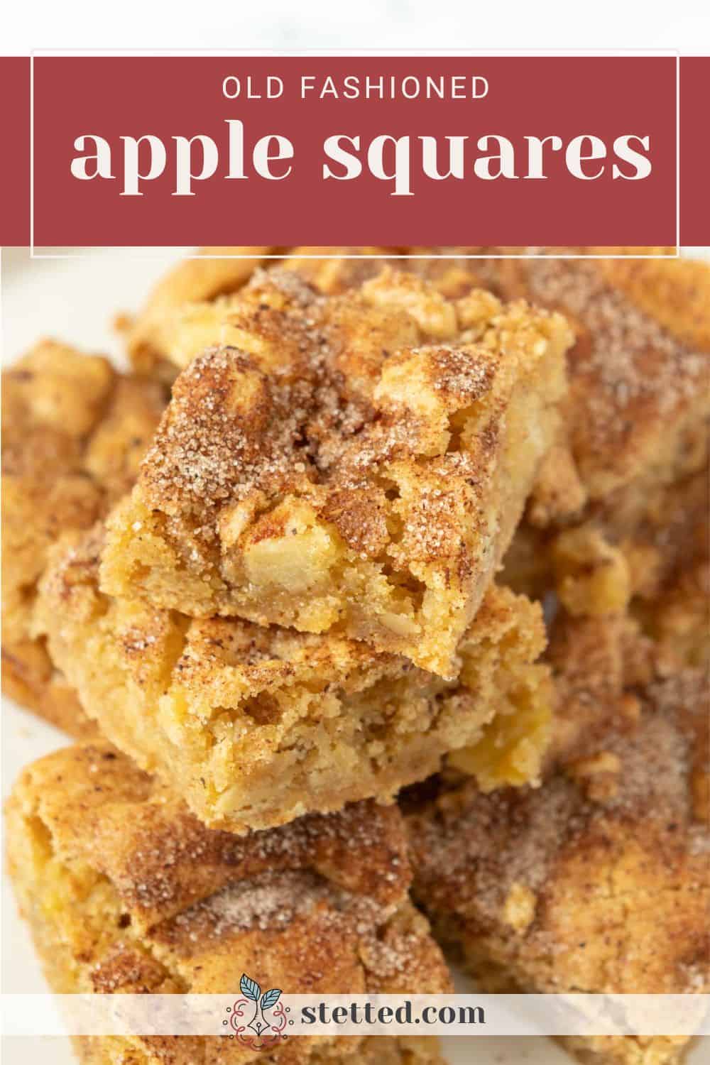 Old Fashioned Apple Squares - stetted