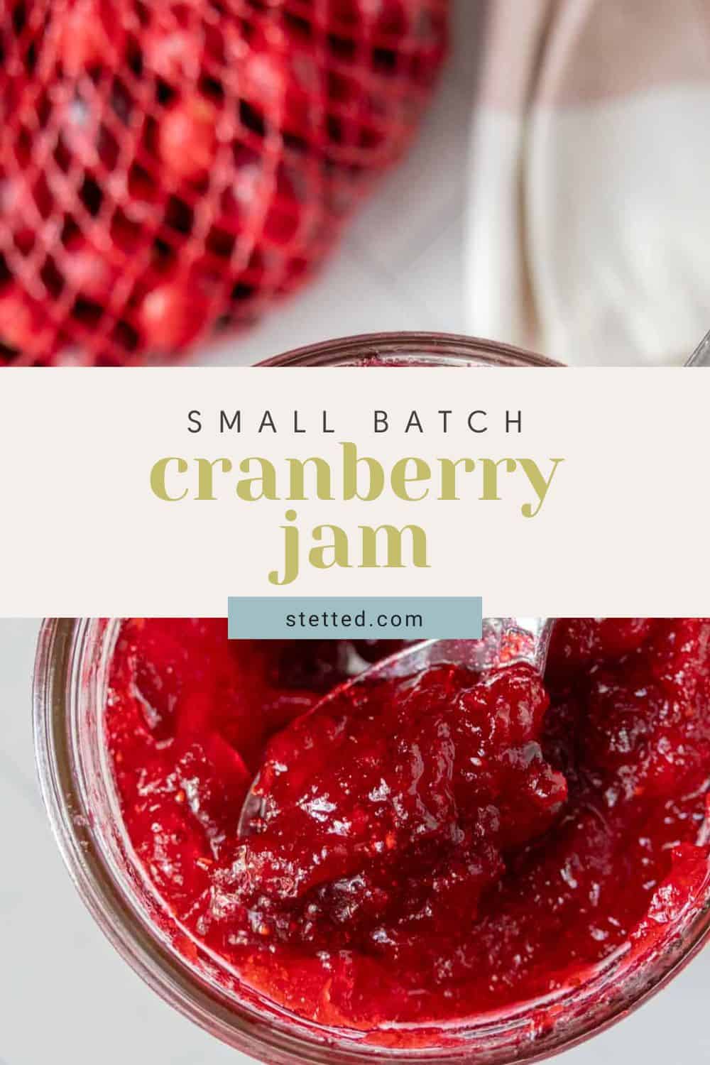 Small Batch Cranberry Jam (3 Ingredients) - stetted