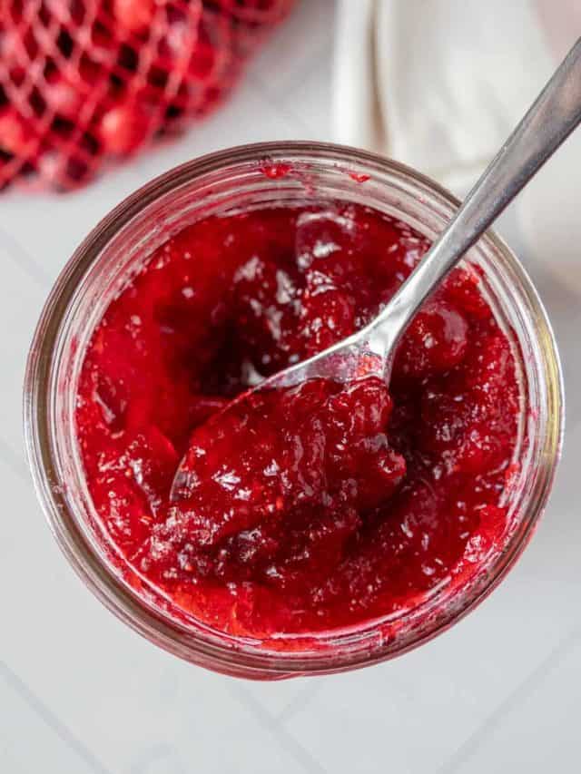 3 Ingredient Cranberry Jam - stetted