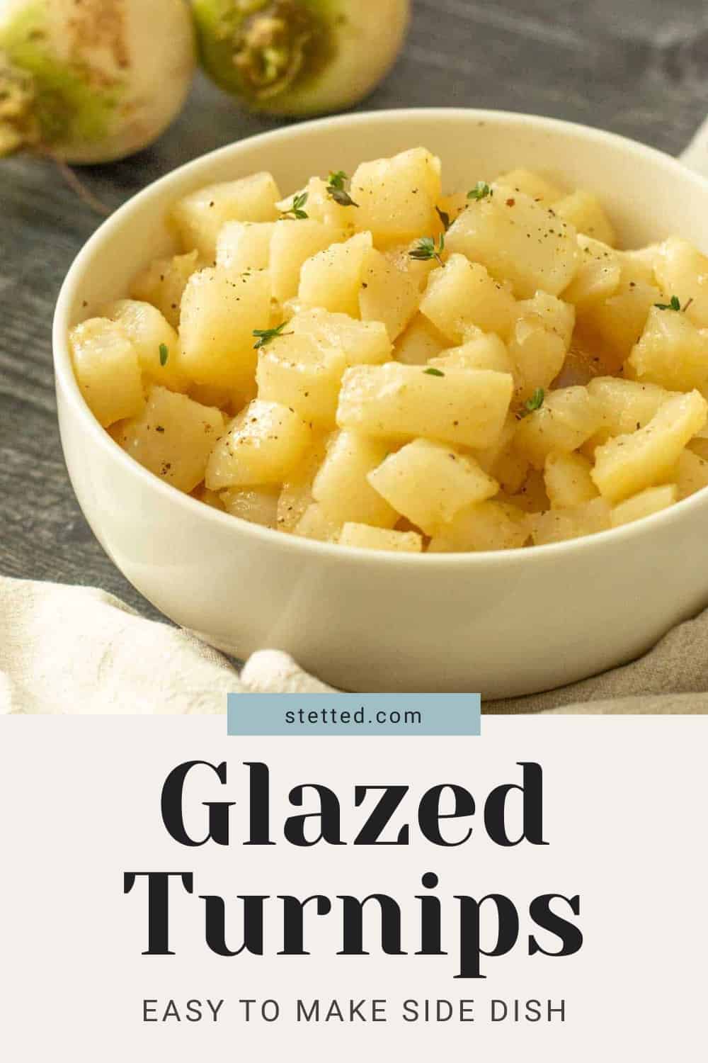 Glazed Turnips - stetted