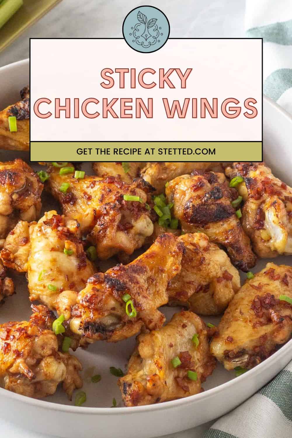 Sticky Chicken Wings with Plum Jam