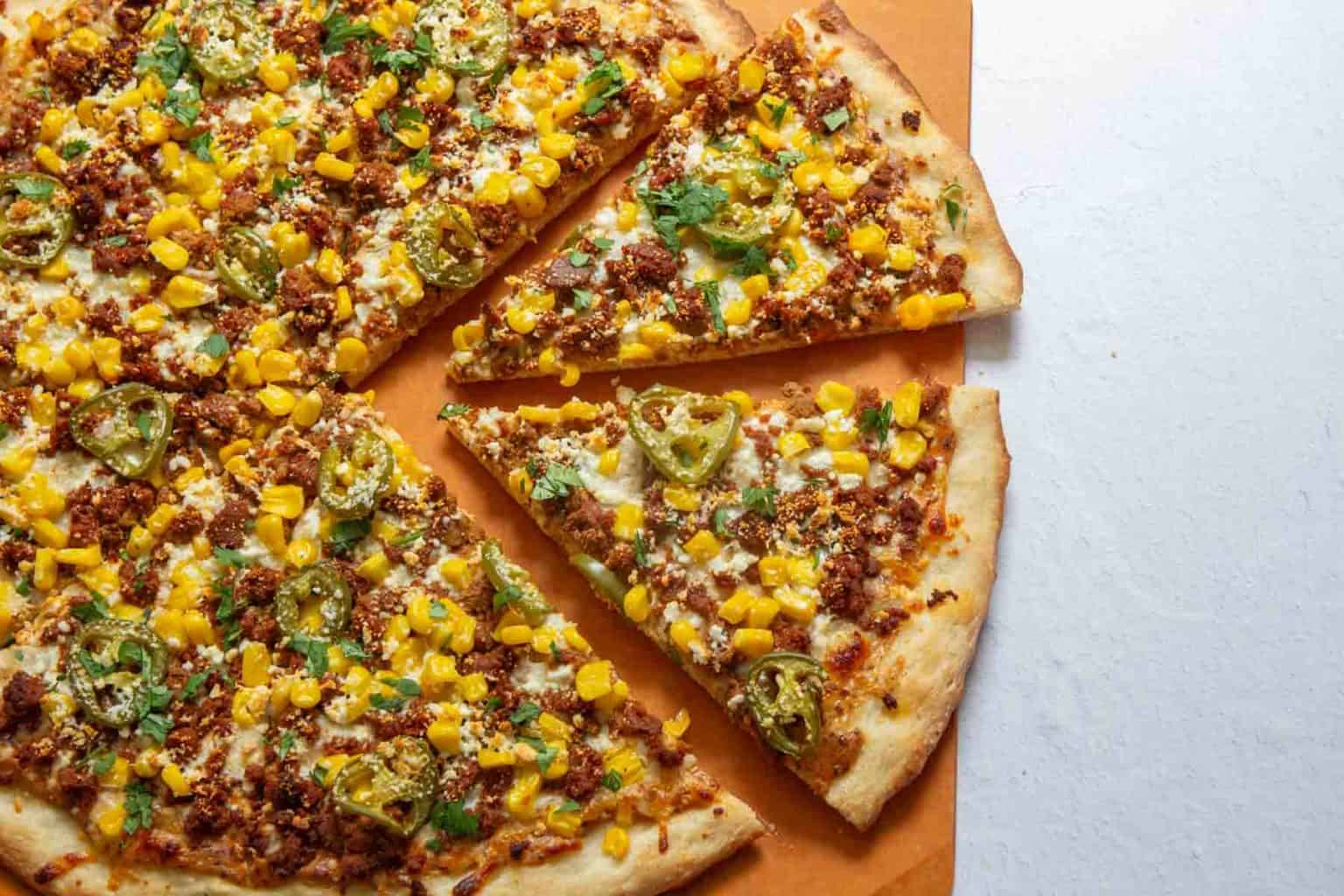 Chorizo Corn Pizza