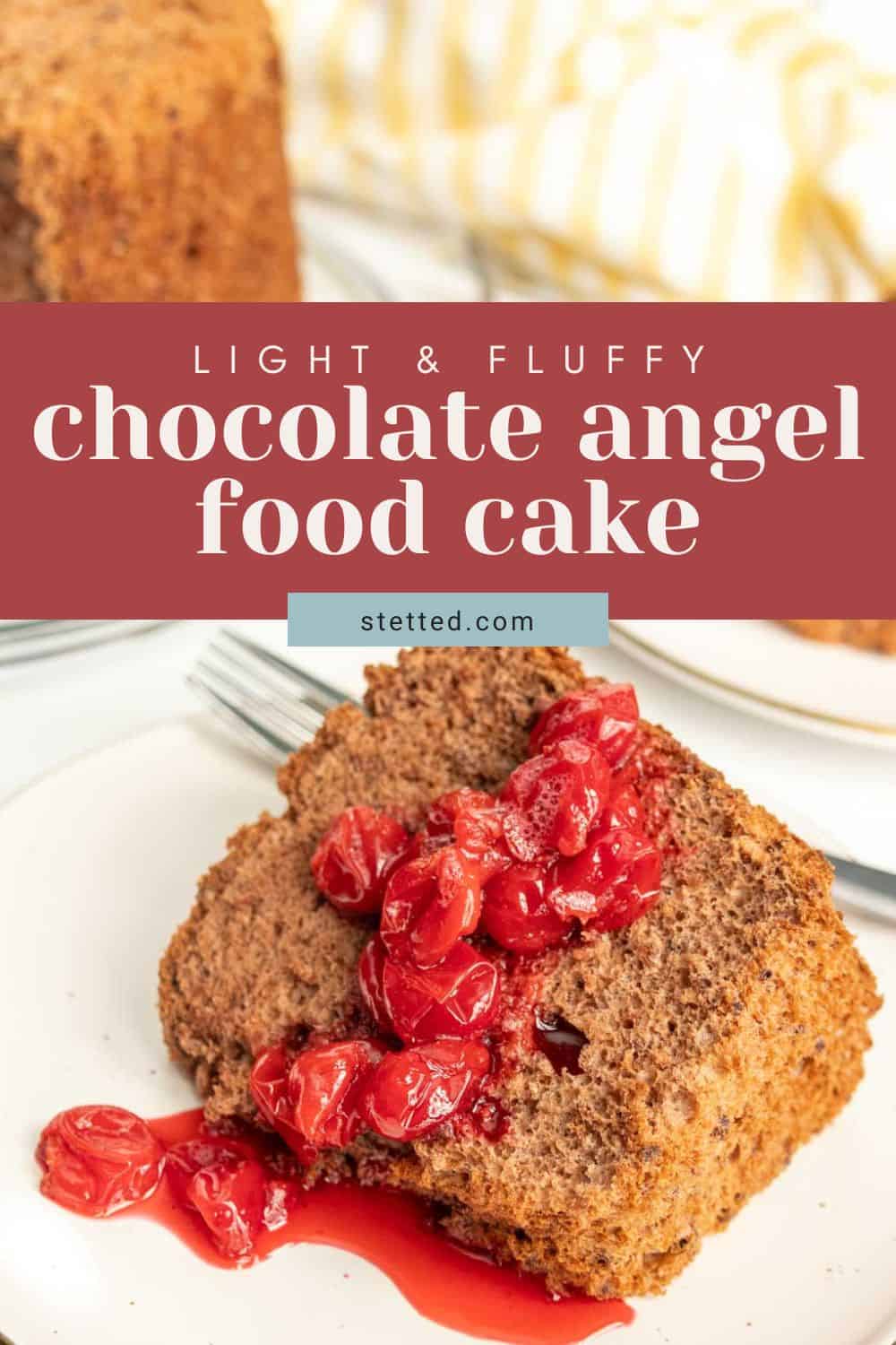Chocolate Angel Food Cake - stetted