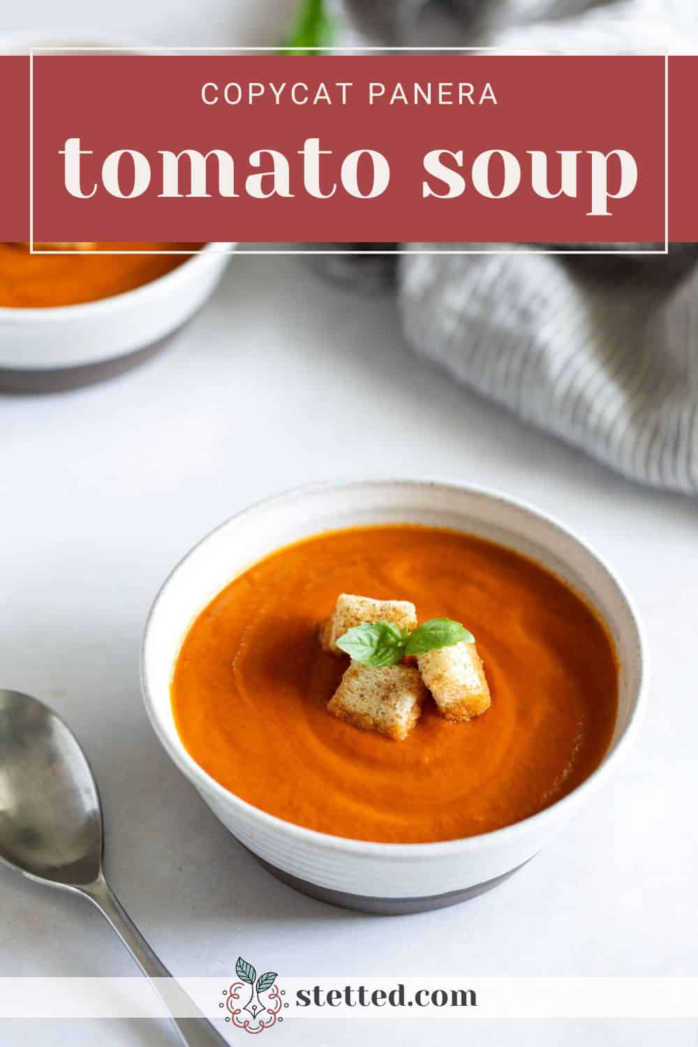 Copycat Panera Tomato Soup - stetted