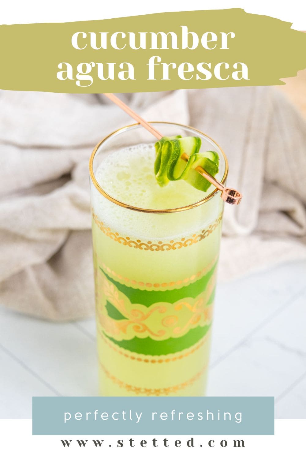Cucumber Agua Fresca - stetted