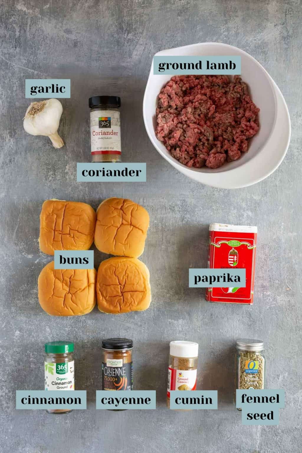 Lamb Burgers - stetted