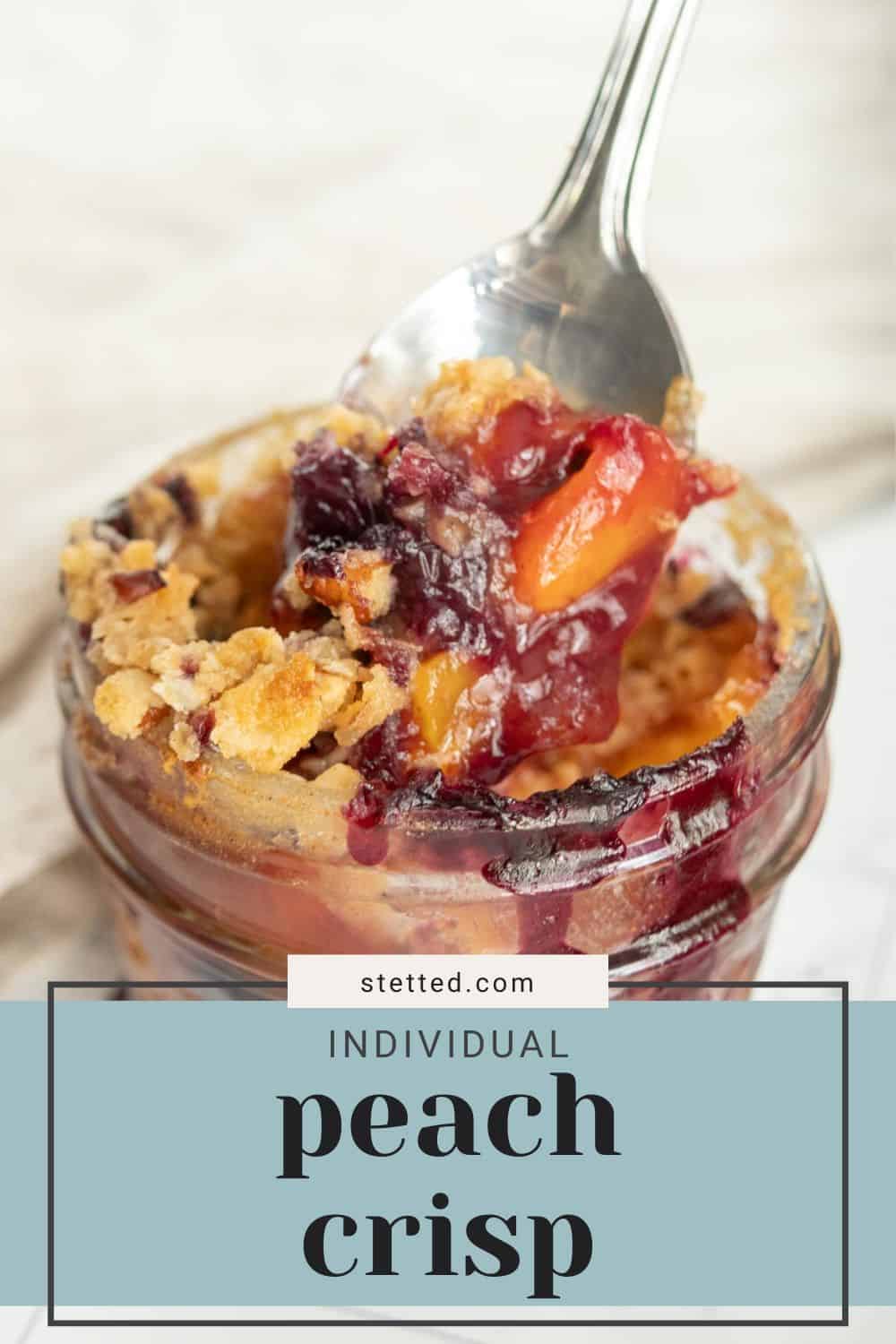 Peach Crisp with Blueberries - stetted