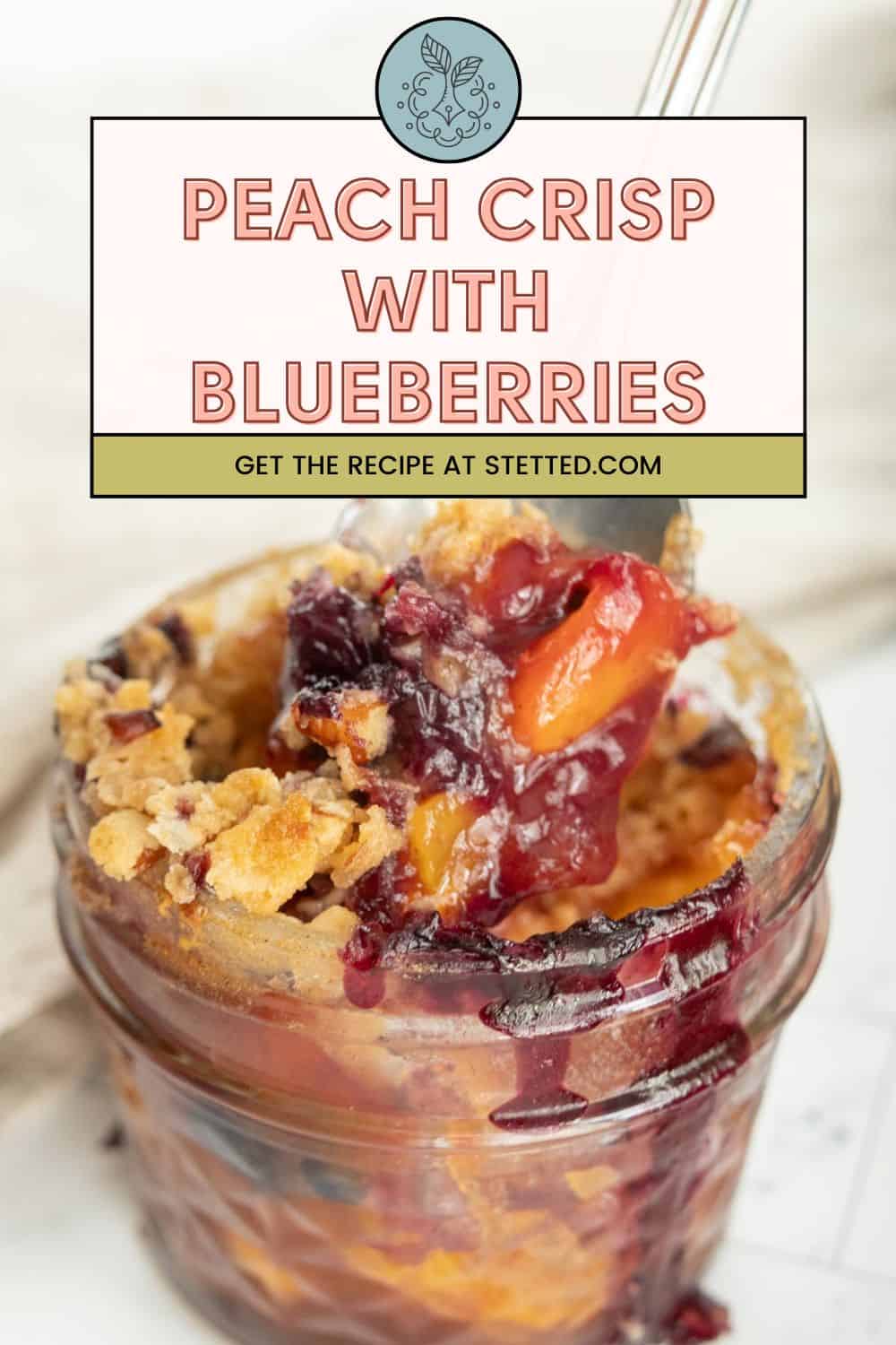 Peach Crisp with Blueberries - stetted