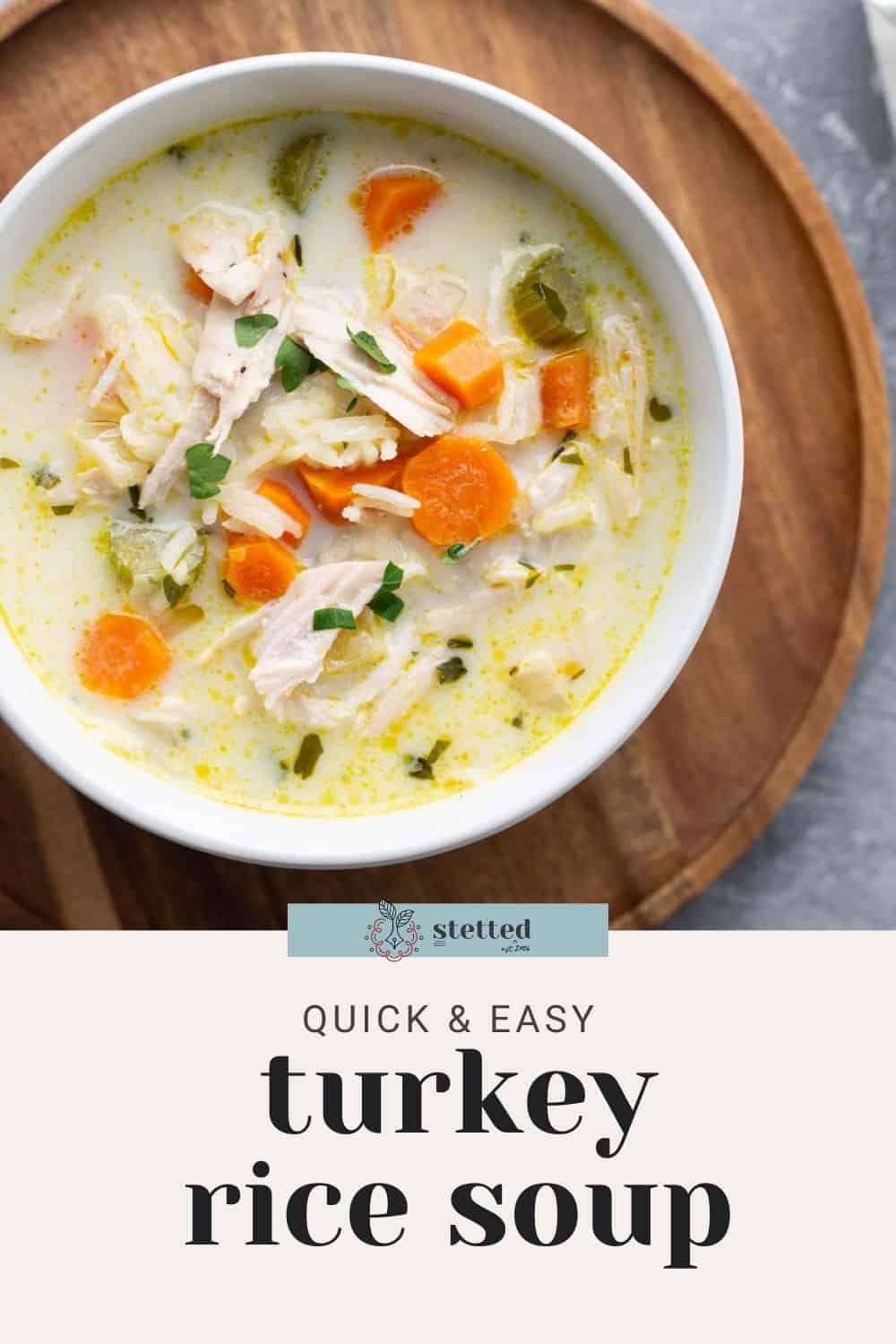 Turkey Rice Soup - stetted