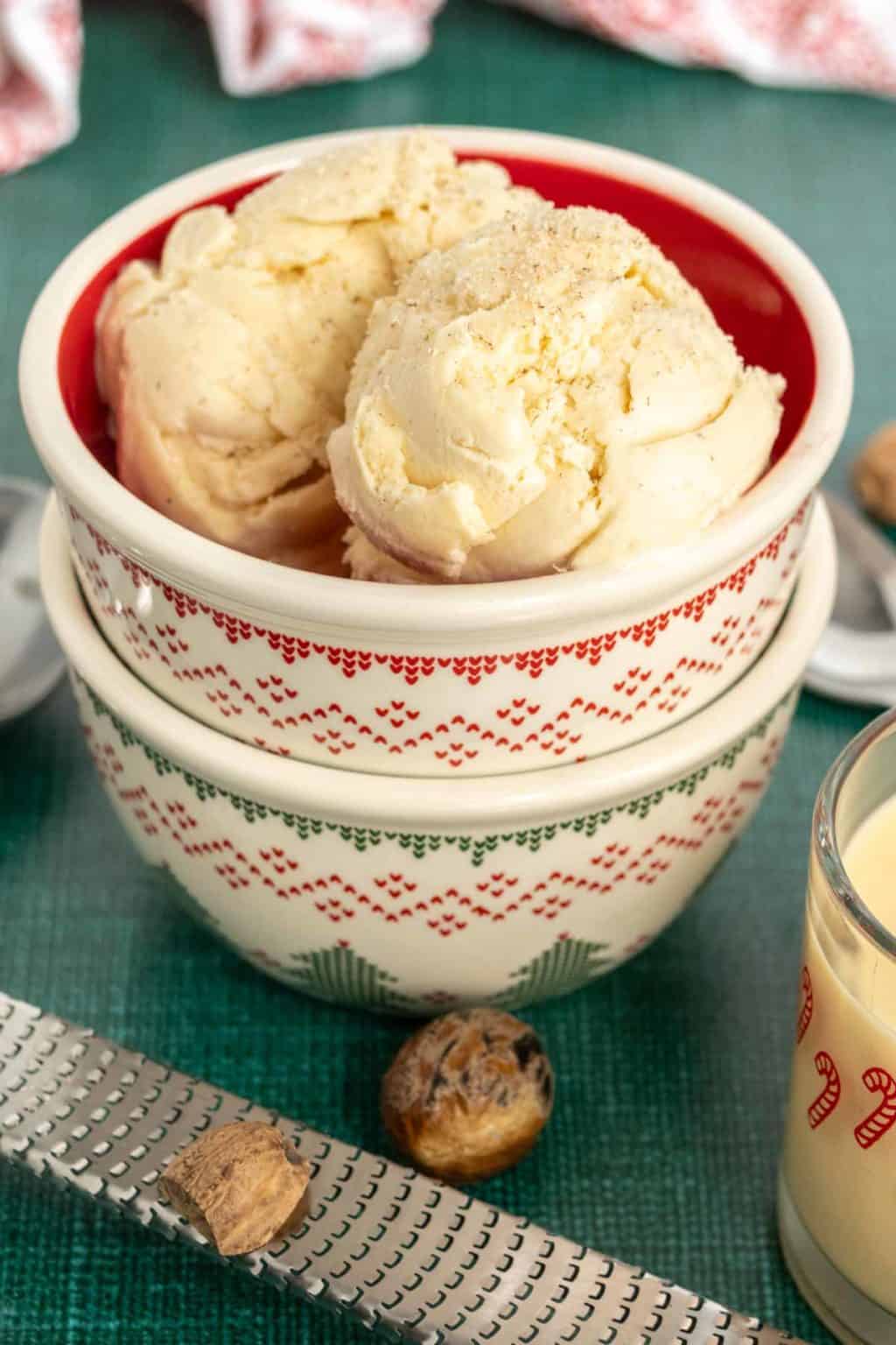 Eggnog Ice Cream - stetted