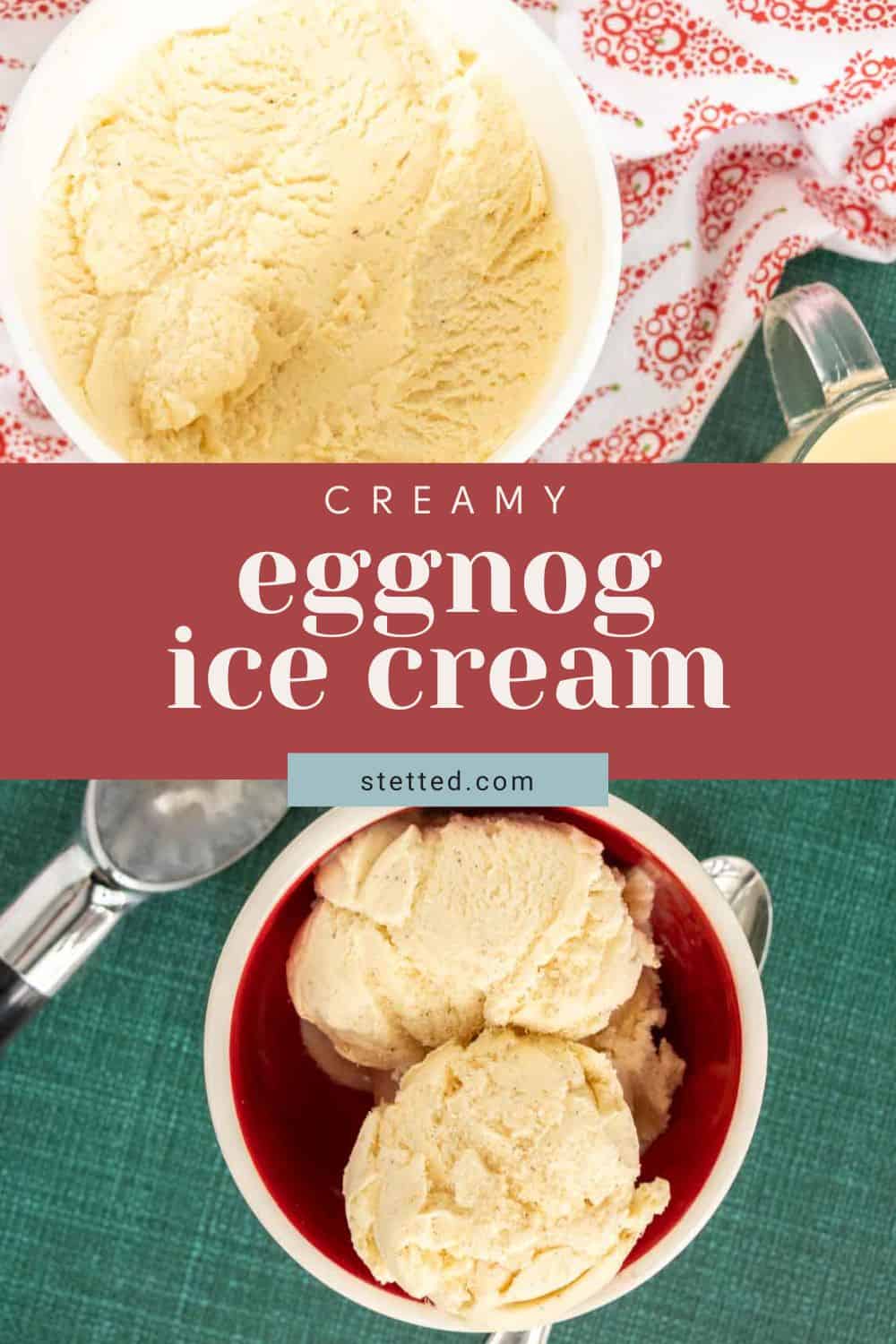 Eggnog Ice Cream - stetted