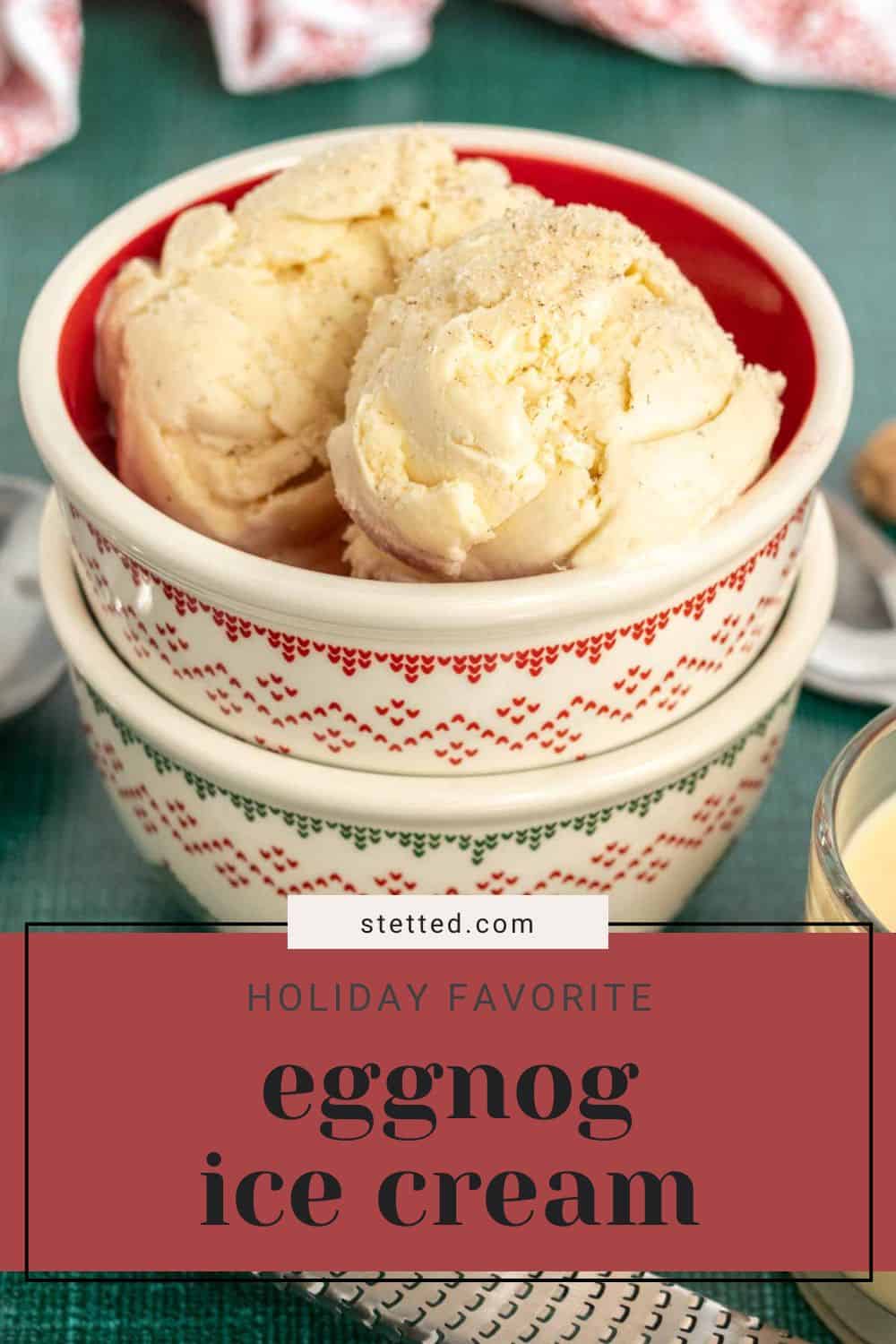 Eggnog Ice Cream - stetted