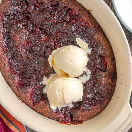 Raspberry Fudge Pudding Cake - stetted