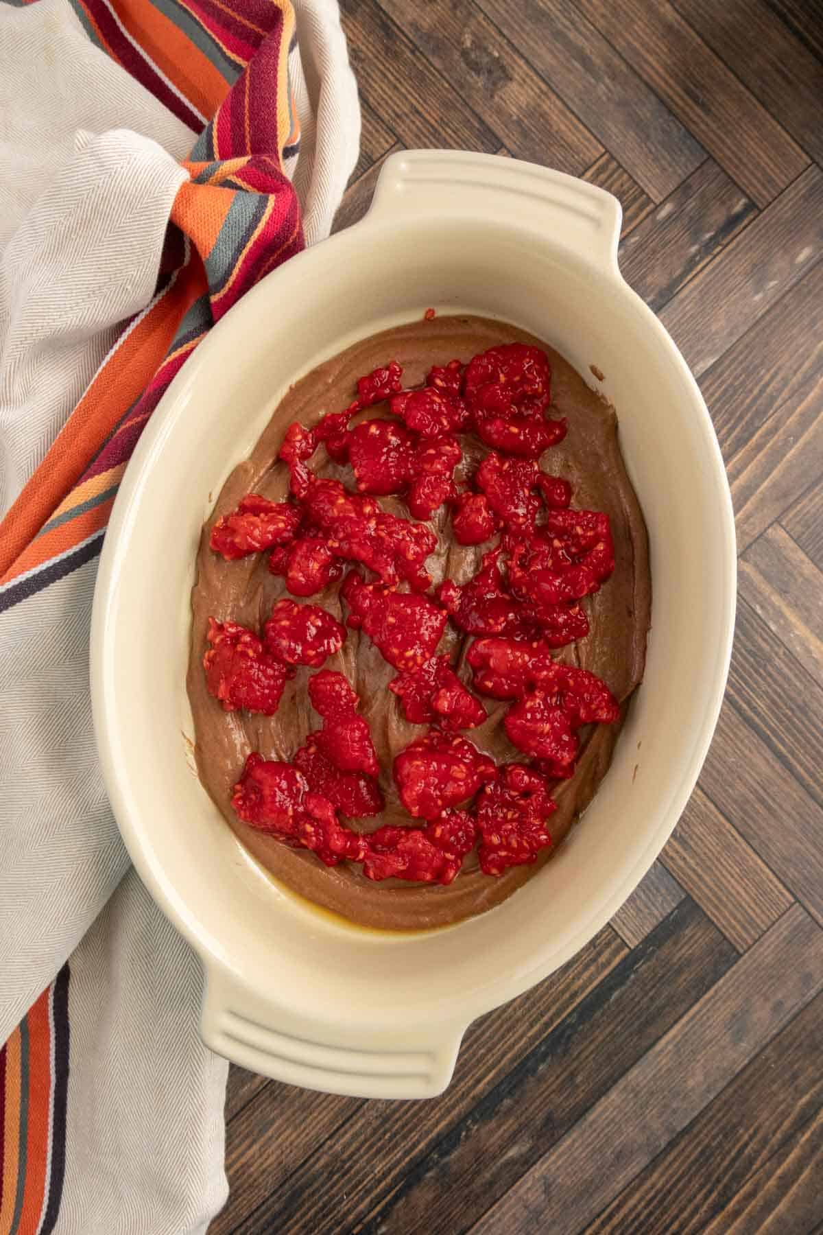 Raspberry Fudge Pudding Cake - stetted