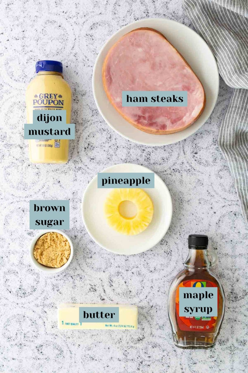 Glazed Ham Steak - stetted