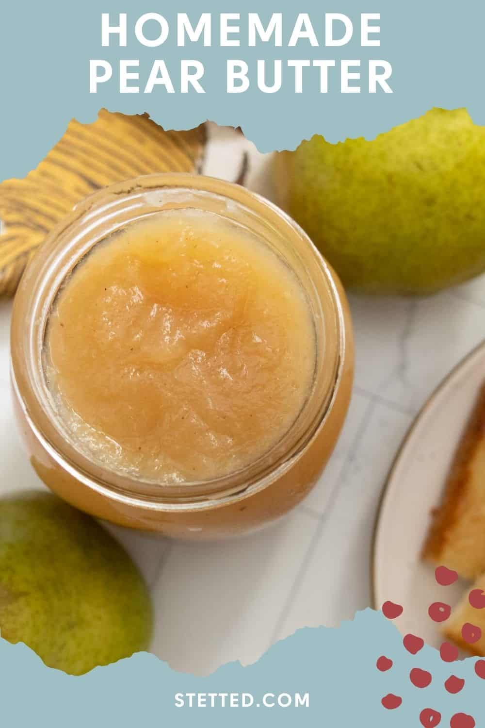 Spiced Bourbon Pear Butter