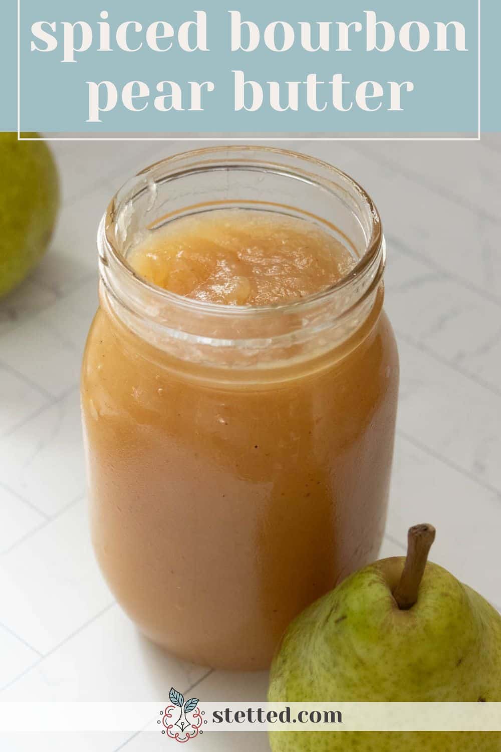 Spiced Bourbon Pear Butter