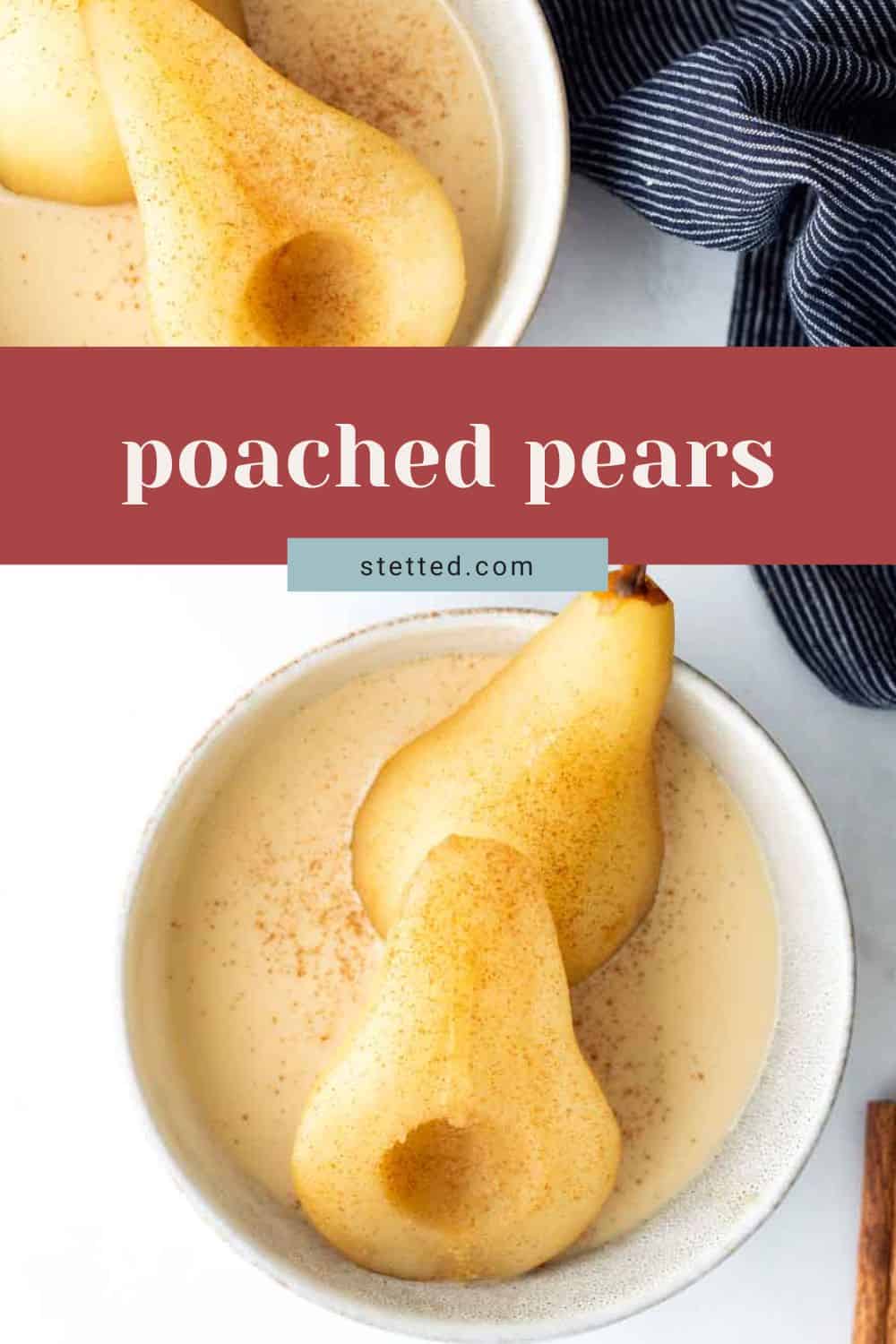 Tea Poached Pears